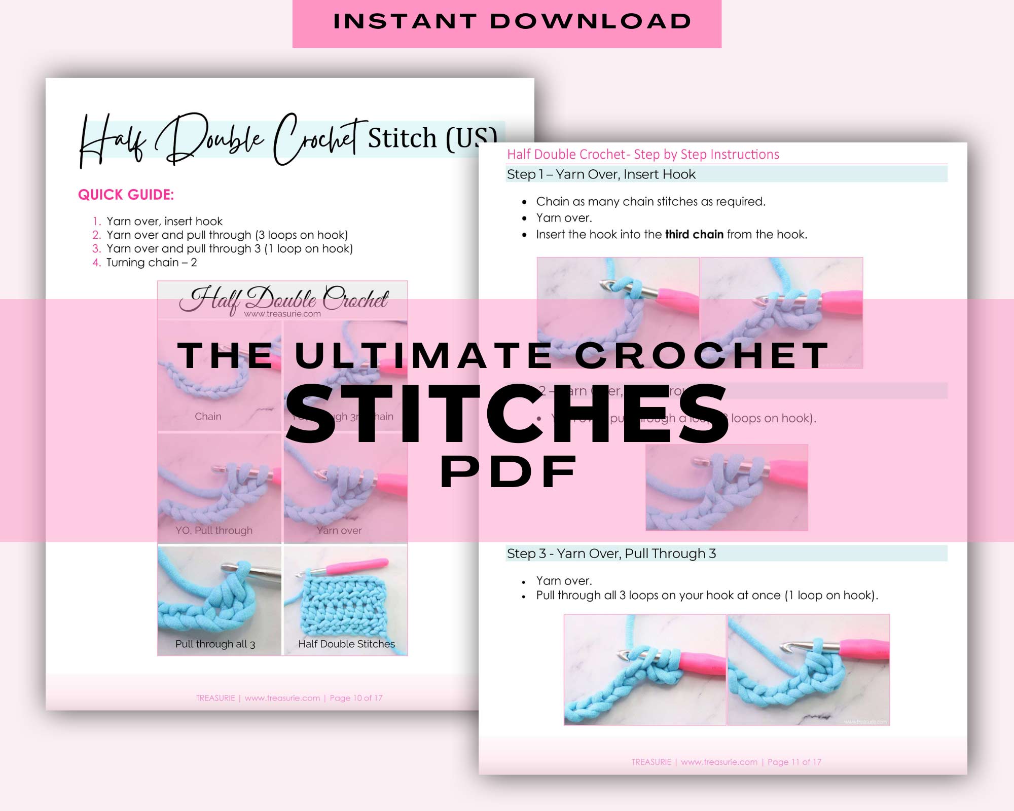 Crochet Stitch Guides – TREASURIE