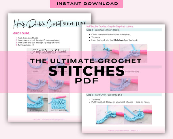 Crochet Stitch Guides – TREASURIE