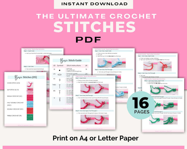 Crochet Stitch Guides – TREASURIE