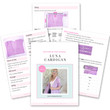 The Luna Cardigan – Crochet Pattern for Beginners – TREASURIE