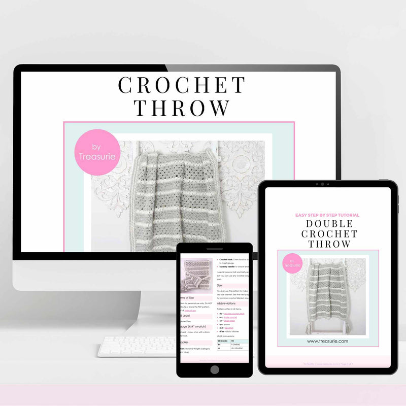 Double Crochet Throw Pattern – TREASURIE