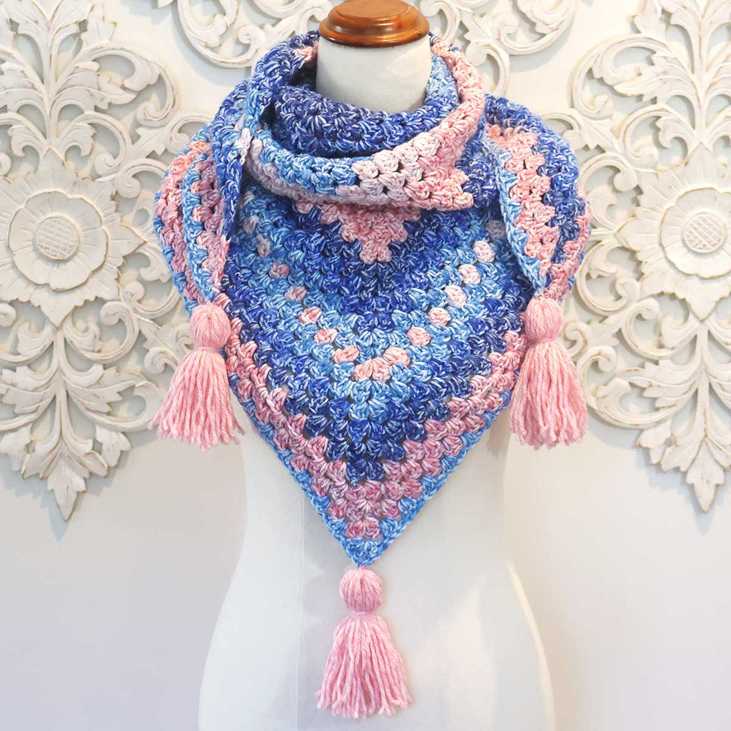 Triangle Wrap Scarf Crochet Pattern – TREASURIE