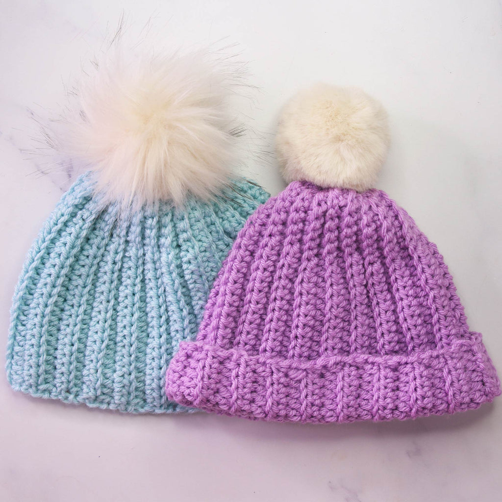 Ribbed Beanie Crochet Pattern PDF – TREASURIE