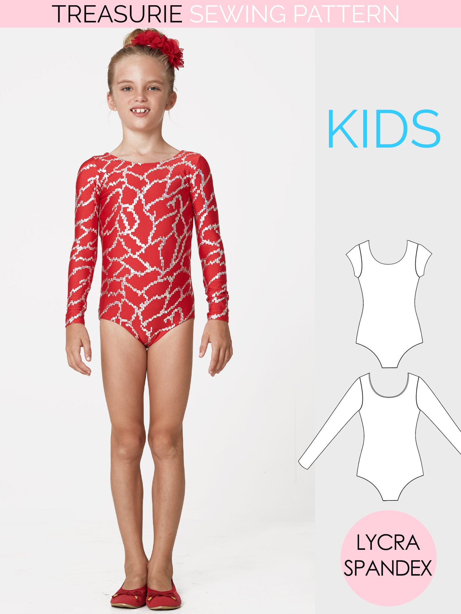 Girls leotard sewing pattern #4 – TREASURIE