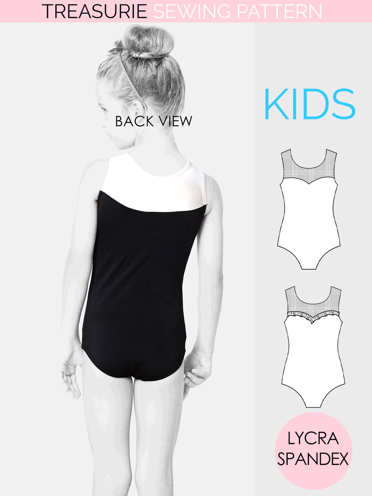 Girls leotard sewing pattern #6 – TREASURIE