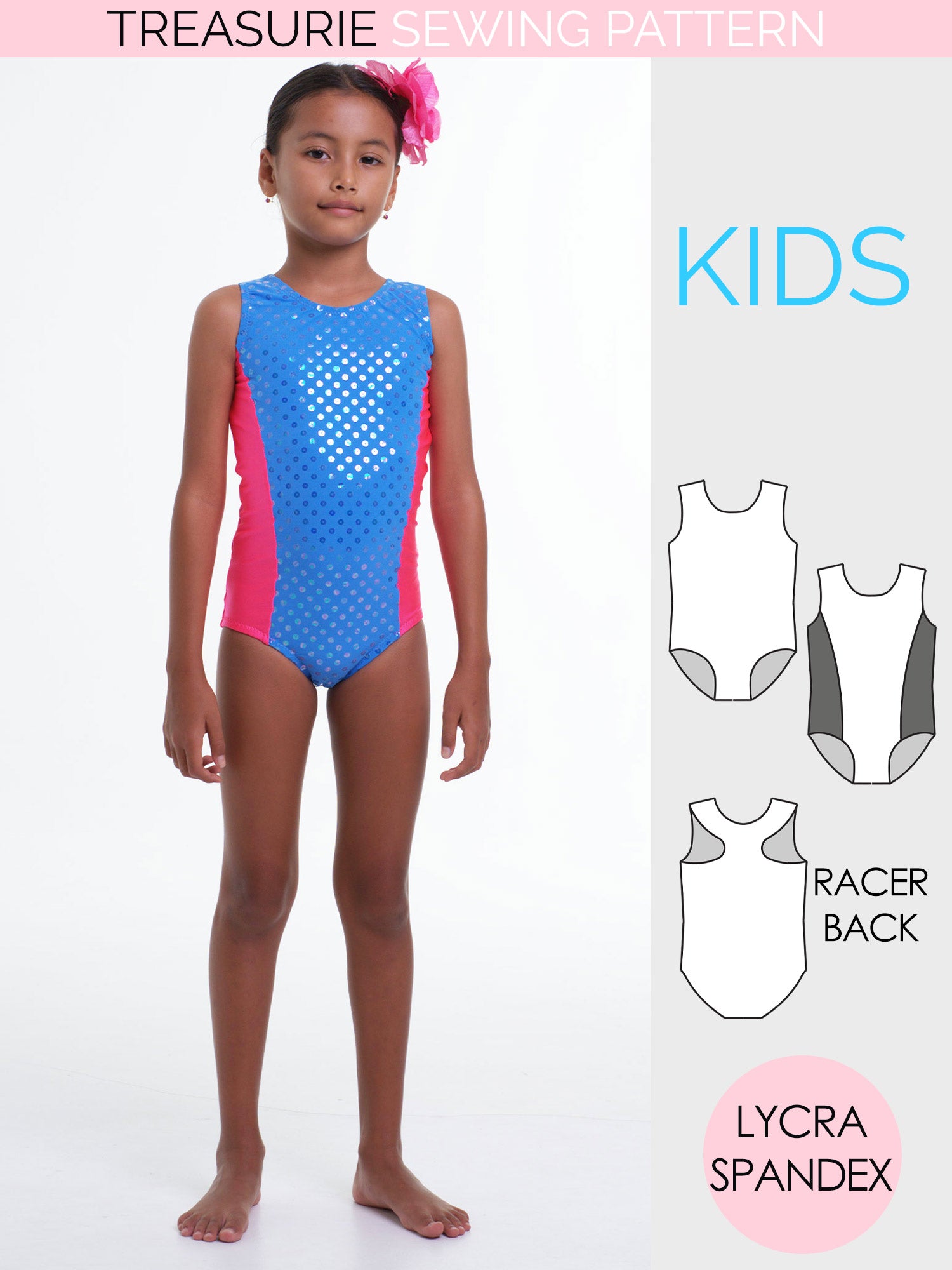 Leotard Patterns, Swimsuit Patterns - LEOTARD #8 - Girls (L508) – TREASURIE