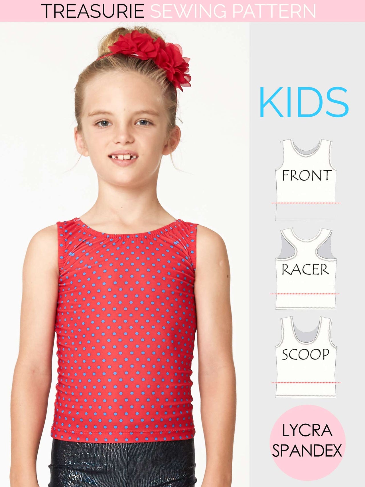 Girls dance tops pattern #1 – TREASURIE