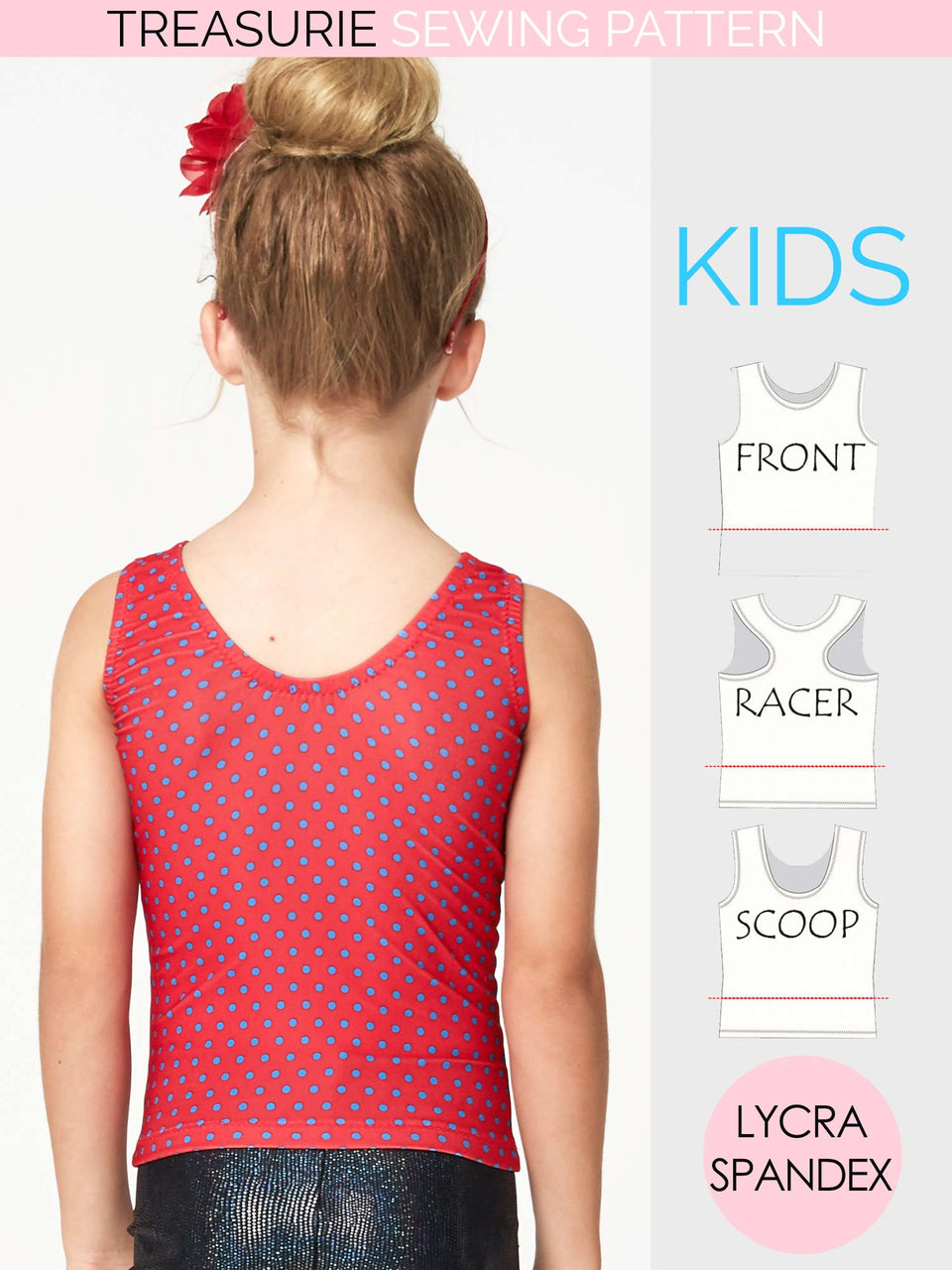 Girls dance tops pattern #1 – TREASURIE