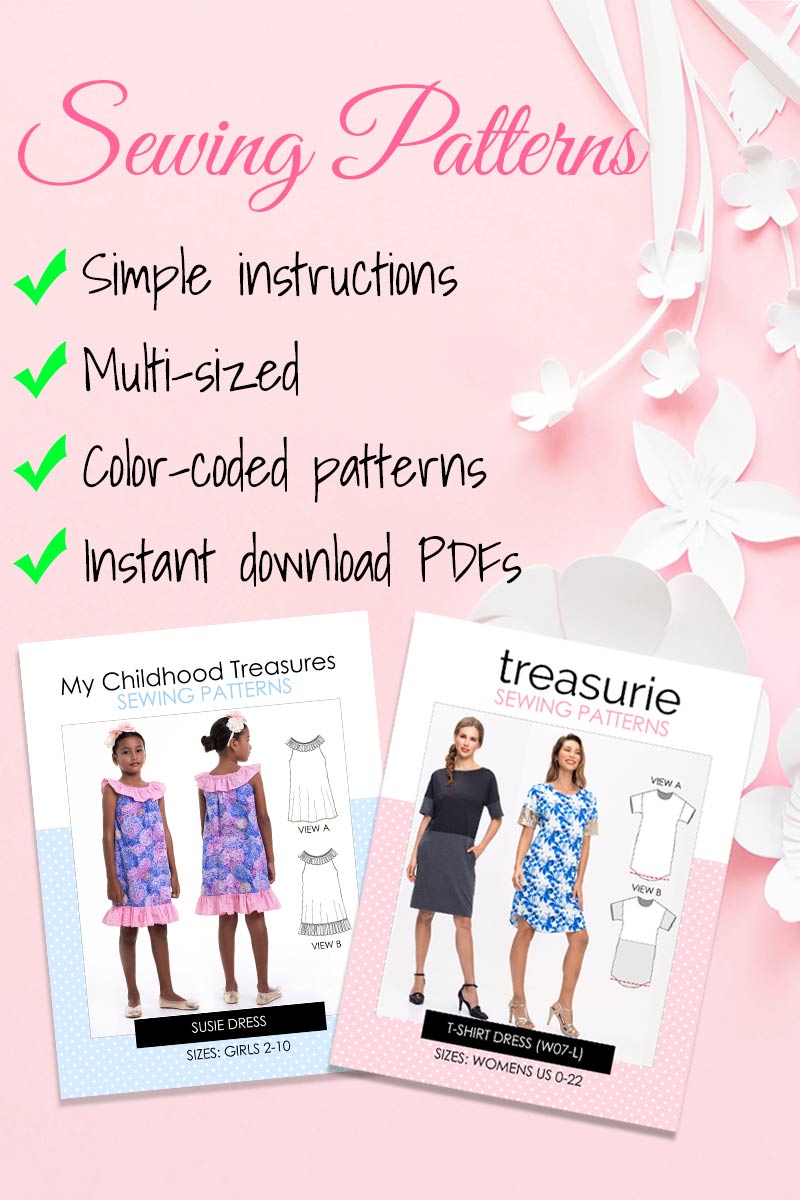 PDF Sewing Patterns Online - Downloadable Sewing Patterns – TREASURIE