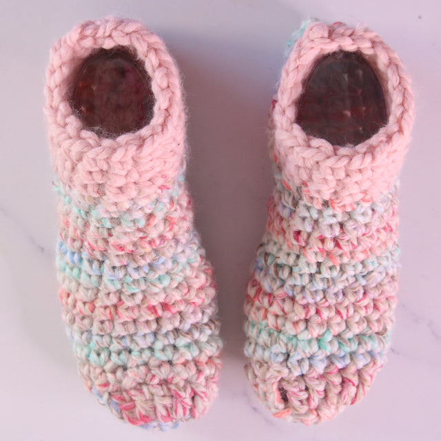 Crochet Chunky Slippers Pattern – TREASURIE