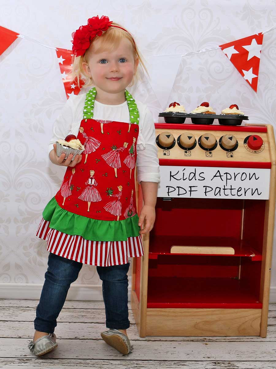 Childrens Apron Sewing Pattern – TREASURIE