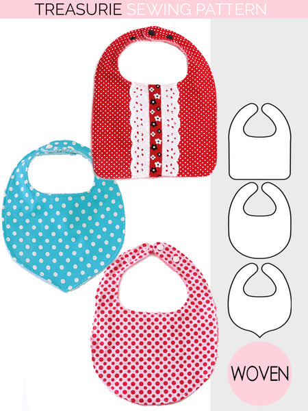 3 Basic Bibs Sewing Pattern – TREASURIE