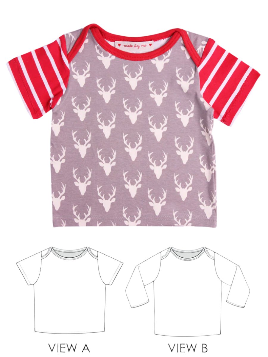 Baby Tshirt Pattern - Overlapped – TREASURIE