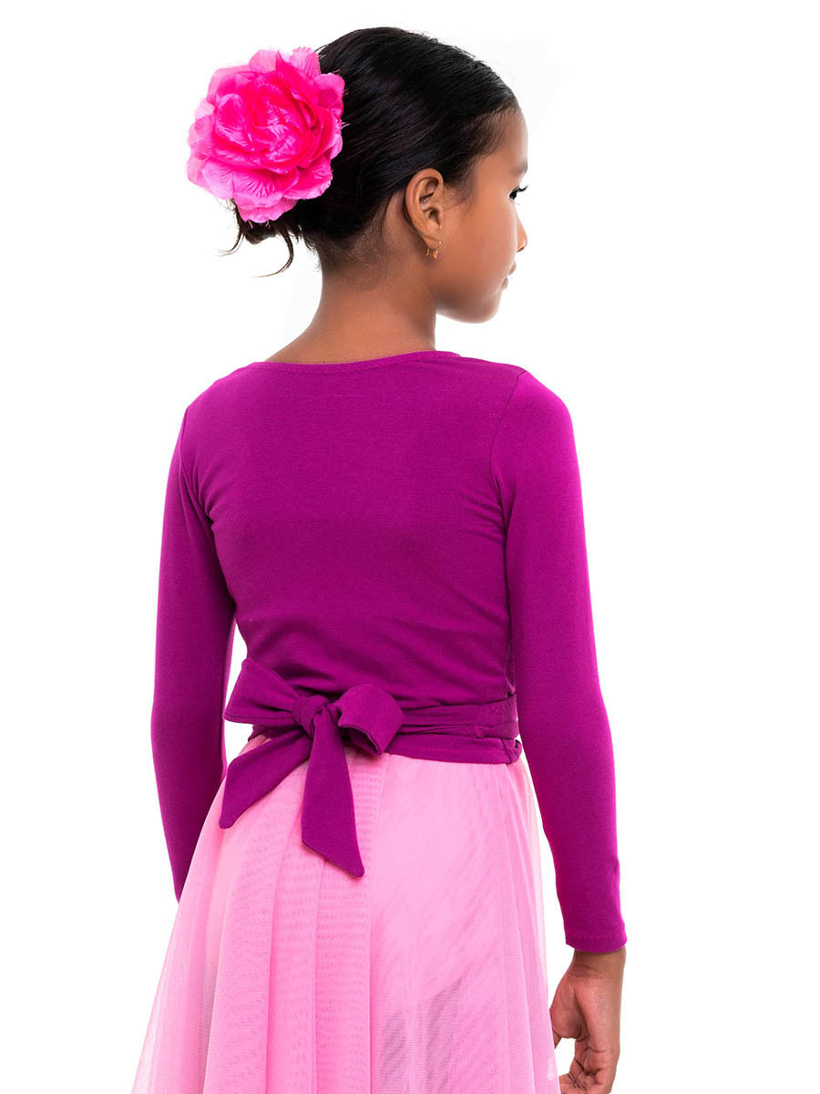 Girls wrap top pattern (s509) – TREASURIE