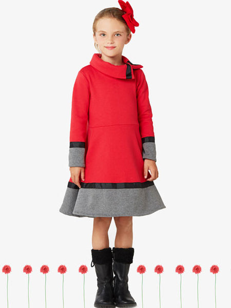 Colorblock Girls Dress Sewing Pattern – TREASURIE