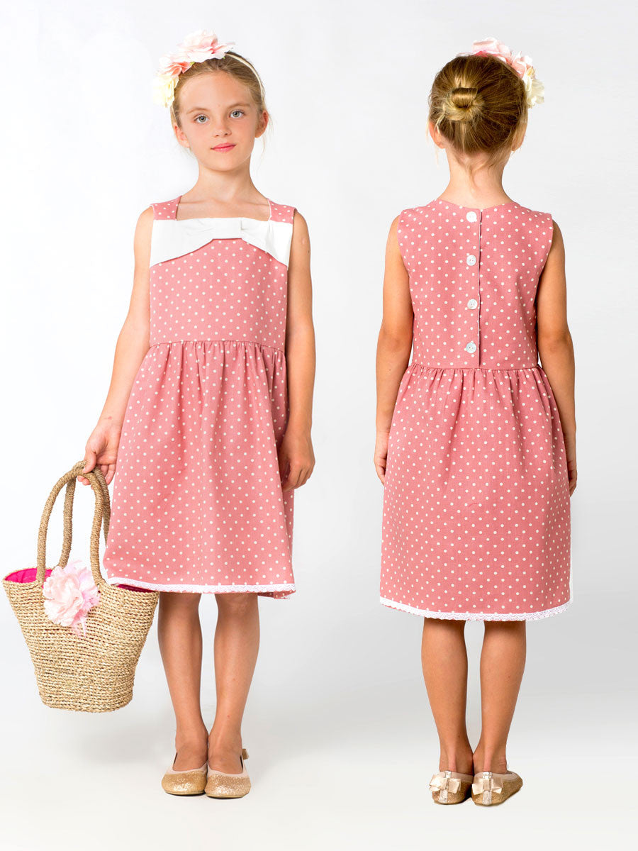 Becky Girls Dress Sewing Pattern – TREASURIE