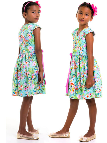 Tessa Girls Wrap Dress Sewing Pattern – TREASURIE