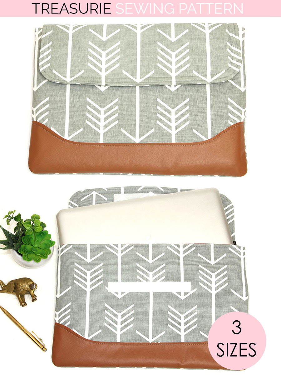 Laptop Sleeve Pattern, DIY Laptop Sleeve B902 – TREASURIE
