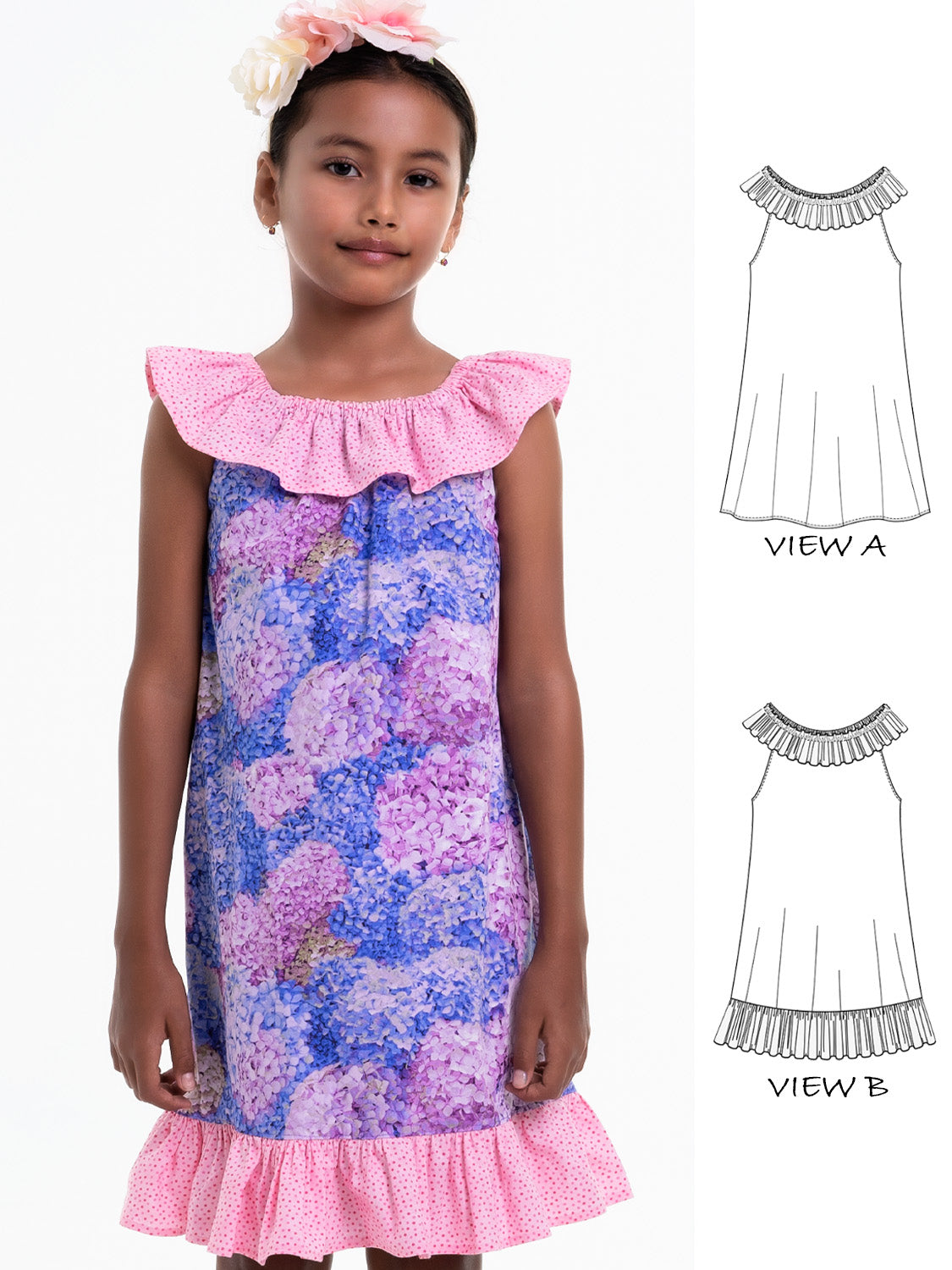 Susie Peasant Dress Sewing Pattern – TREASURIE