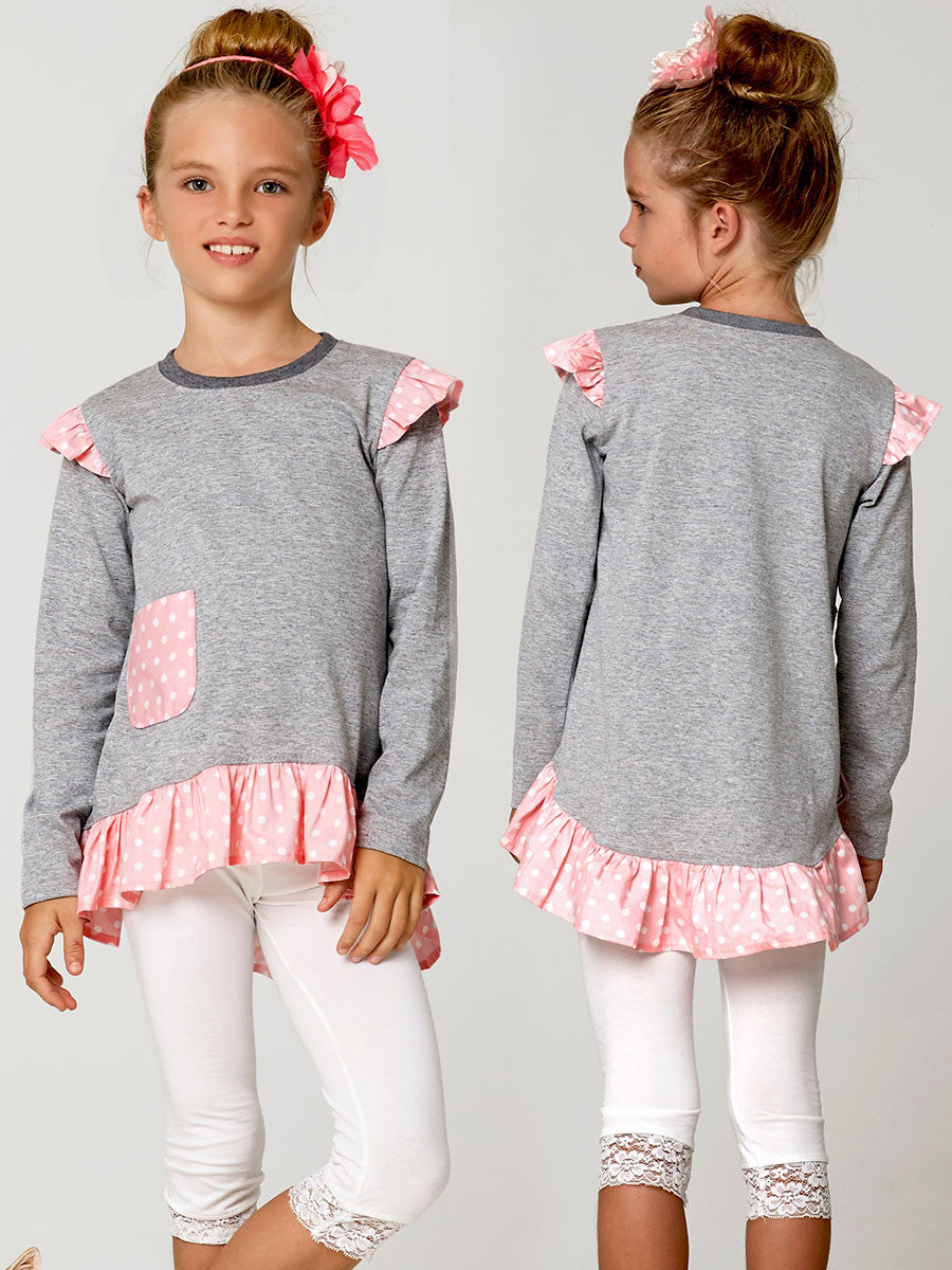 Ursula Girls Top Sewing Pattern – TREASURIE
